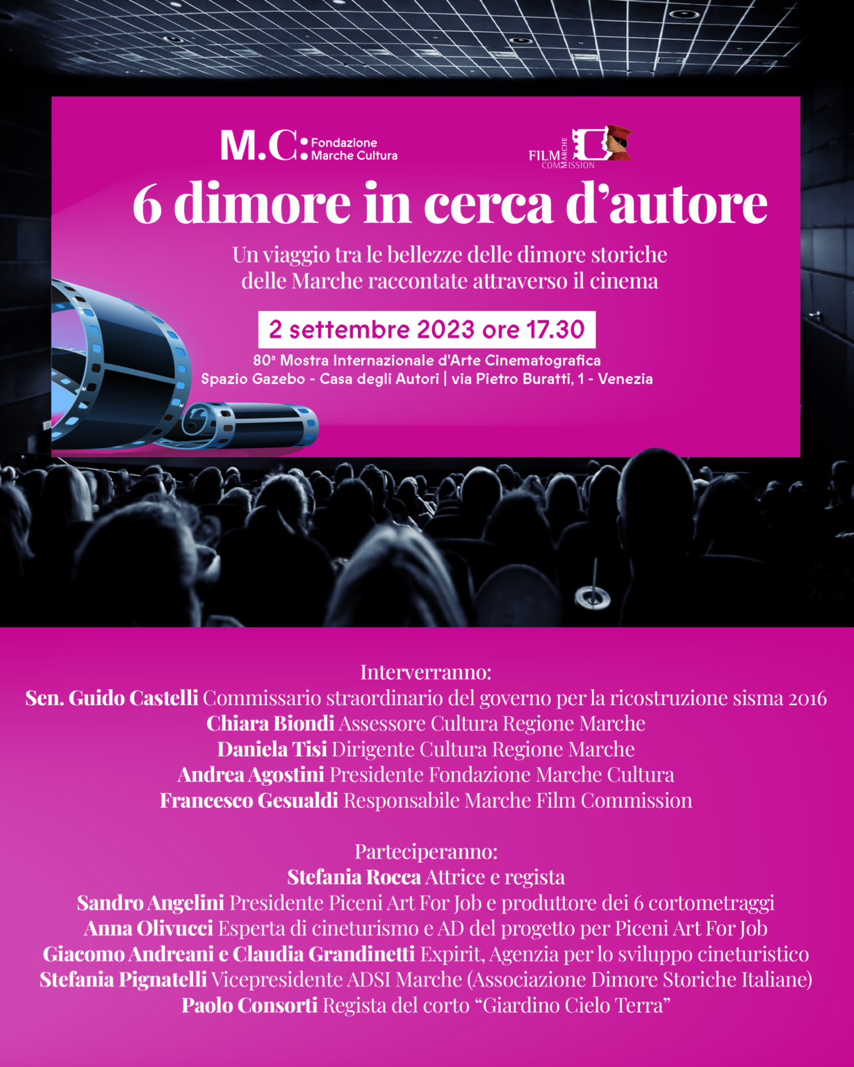 Le Marche in Mostra a Venezia - Marche Film Commission